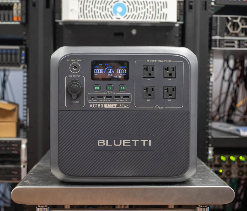 Bluetti AC180 Portable Power Station Review - StorageReview.com Bluetti AC180 Portable Power Station Review - StorageReview.com